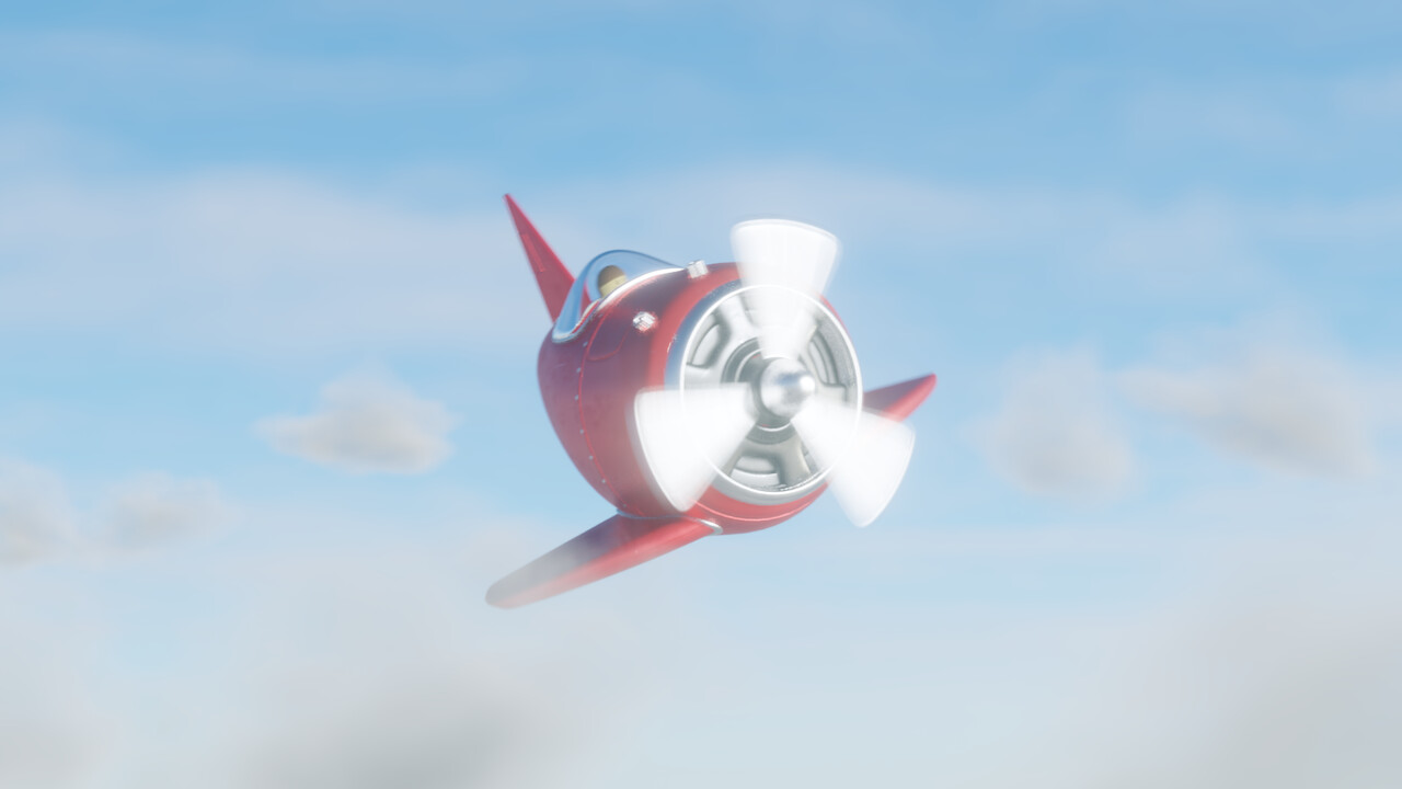 ArtStation - Cartoony plane animation