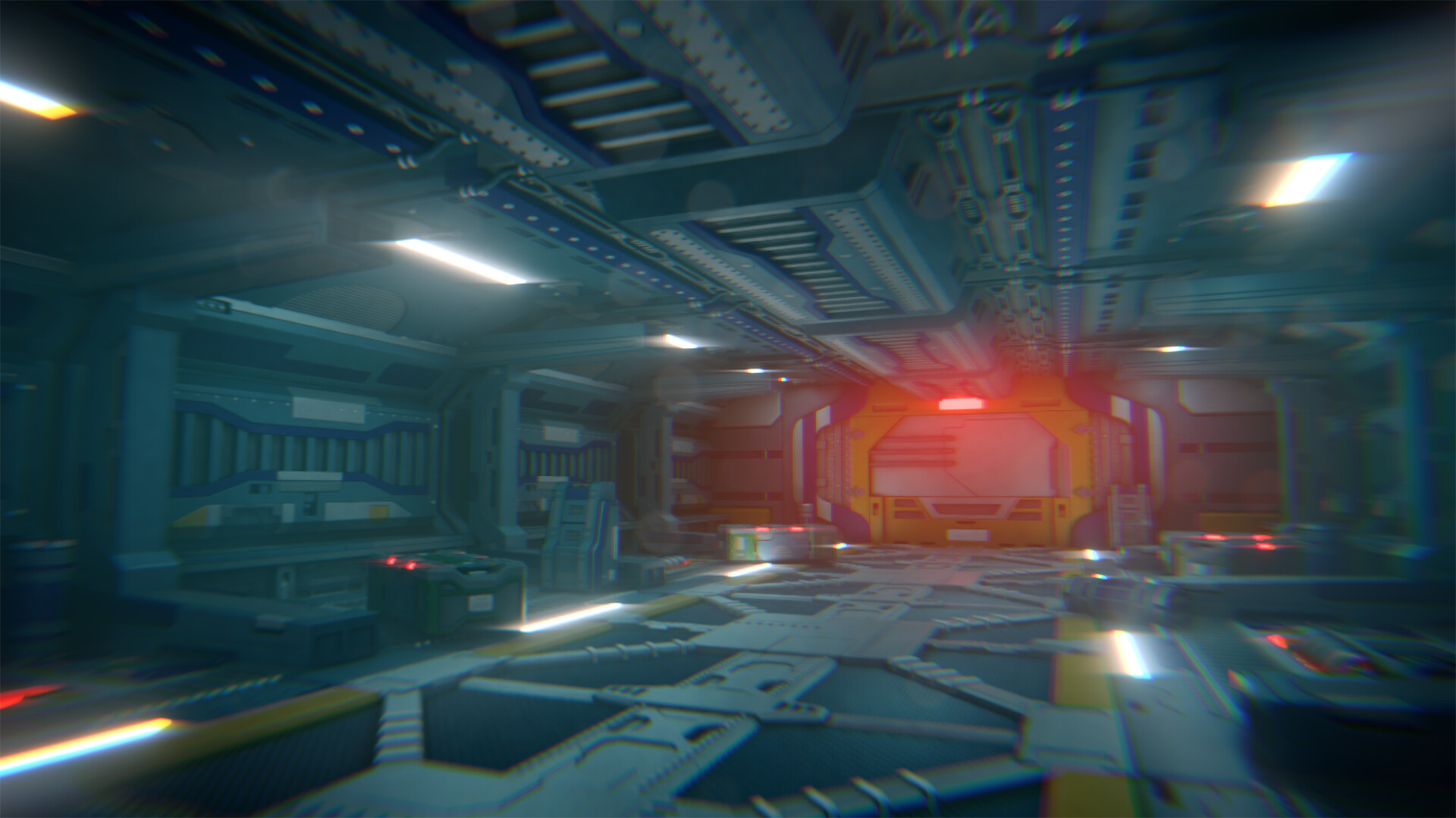 ArtStation - Scifi Space Hallway in Blender