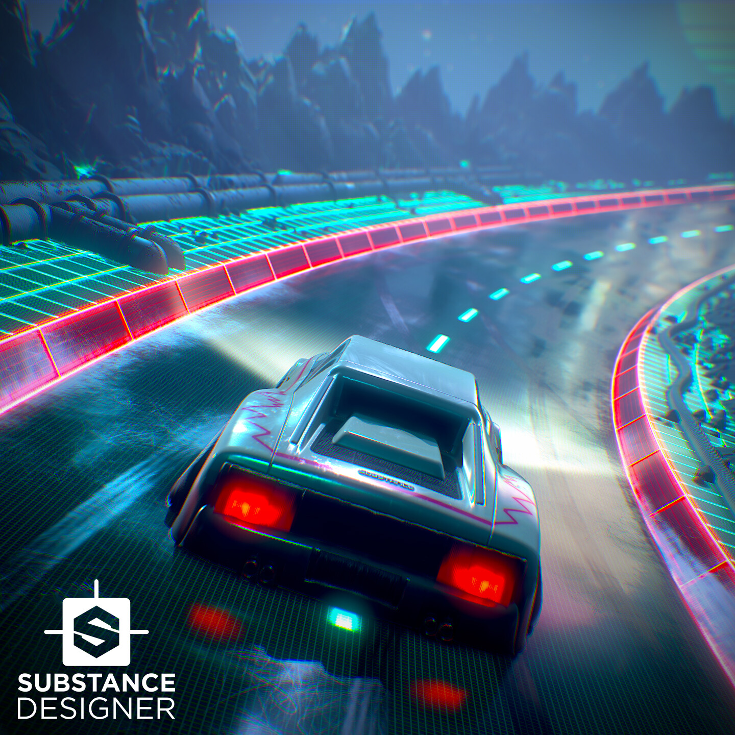 ArtStation - Synthwave Material