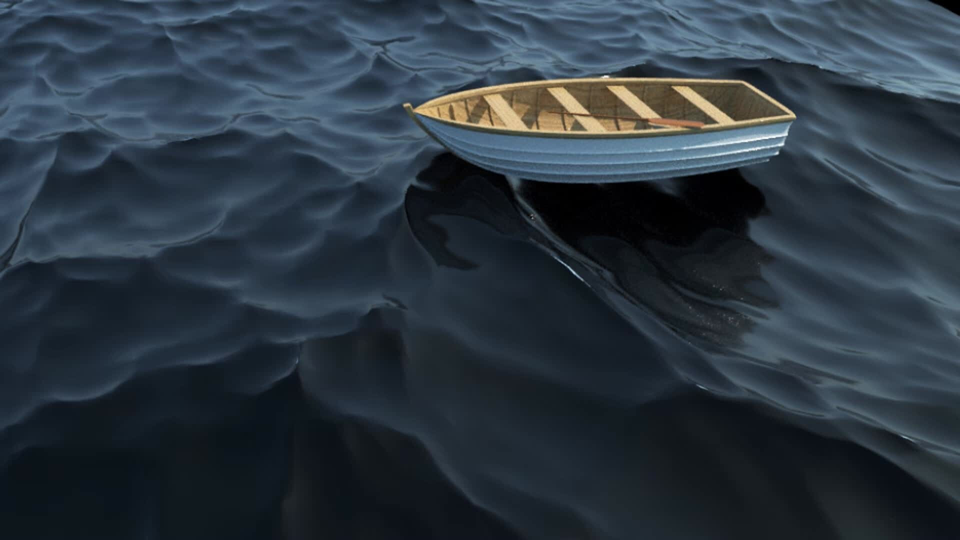 ArtStation - The boat and waves