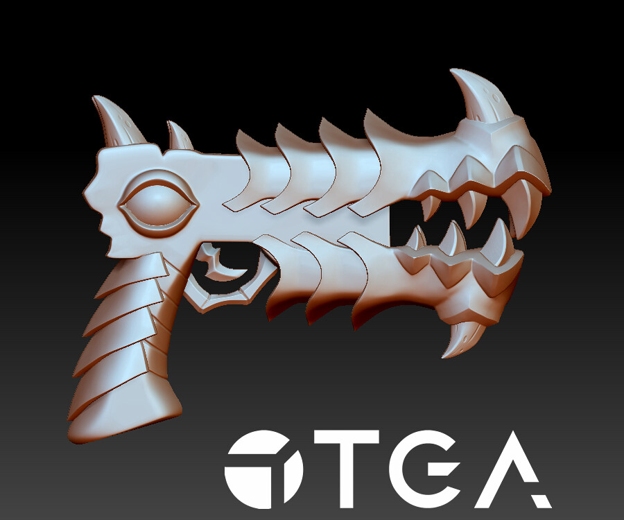 ArtStation - Dragon Gun Sculpt WIP