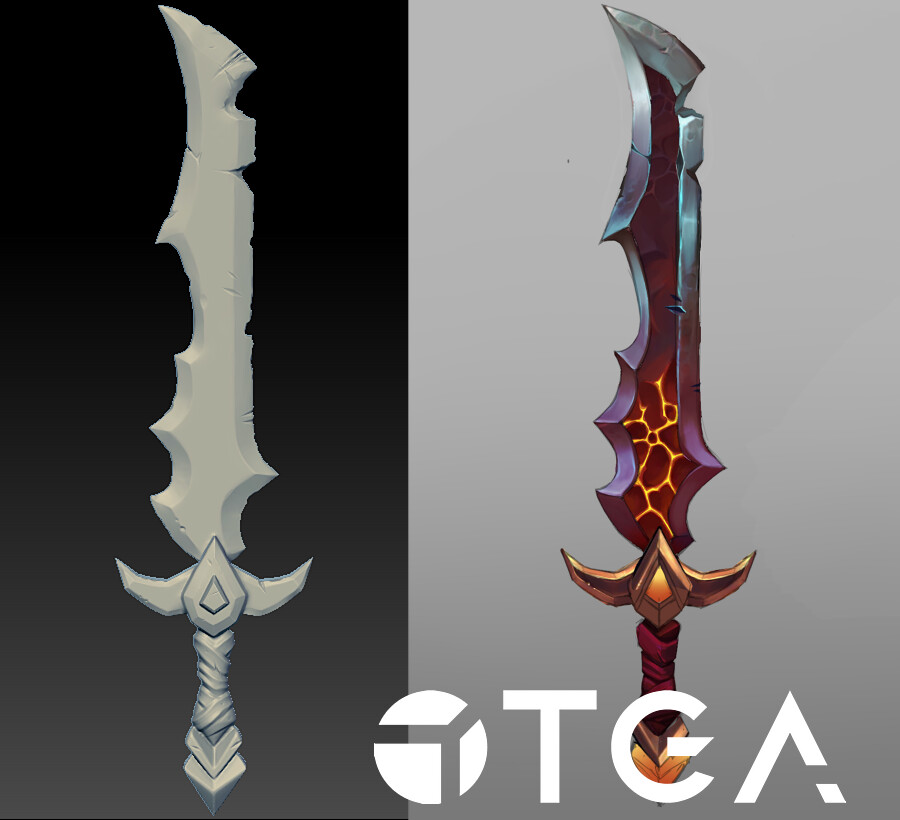 ArtStation - Sword Sculpt WIP