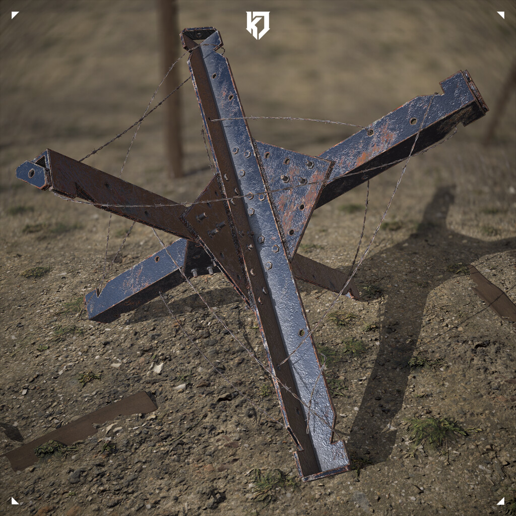 ArtStation - Czech Hedgehog Barrier