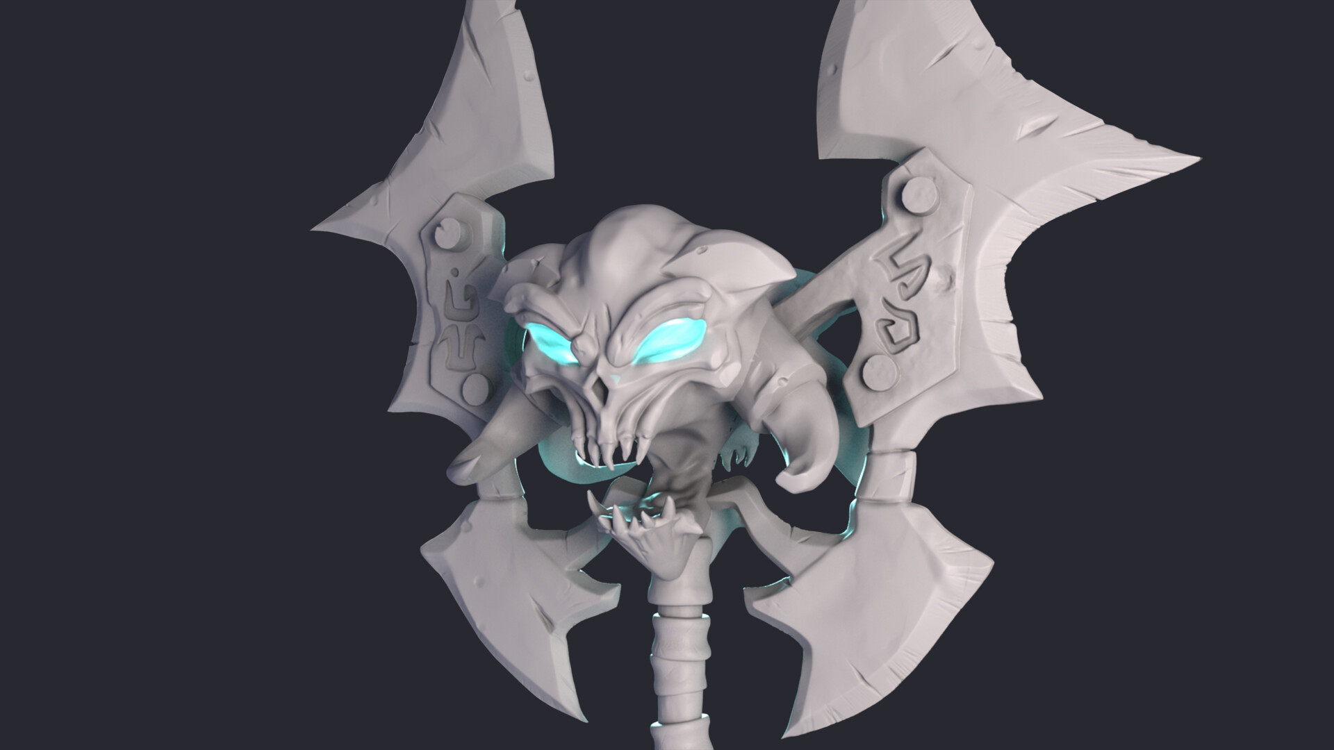 ArtStation - Sculpt Skull Axe