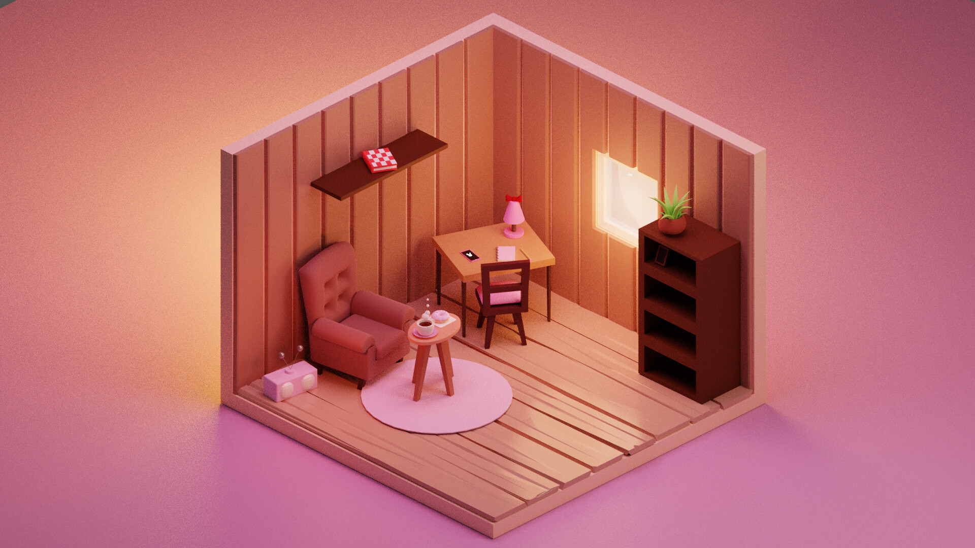 ArtStation - Pink Morning