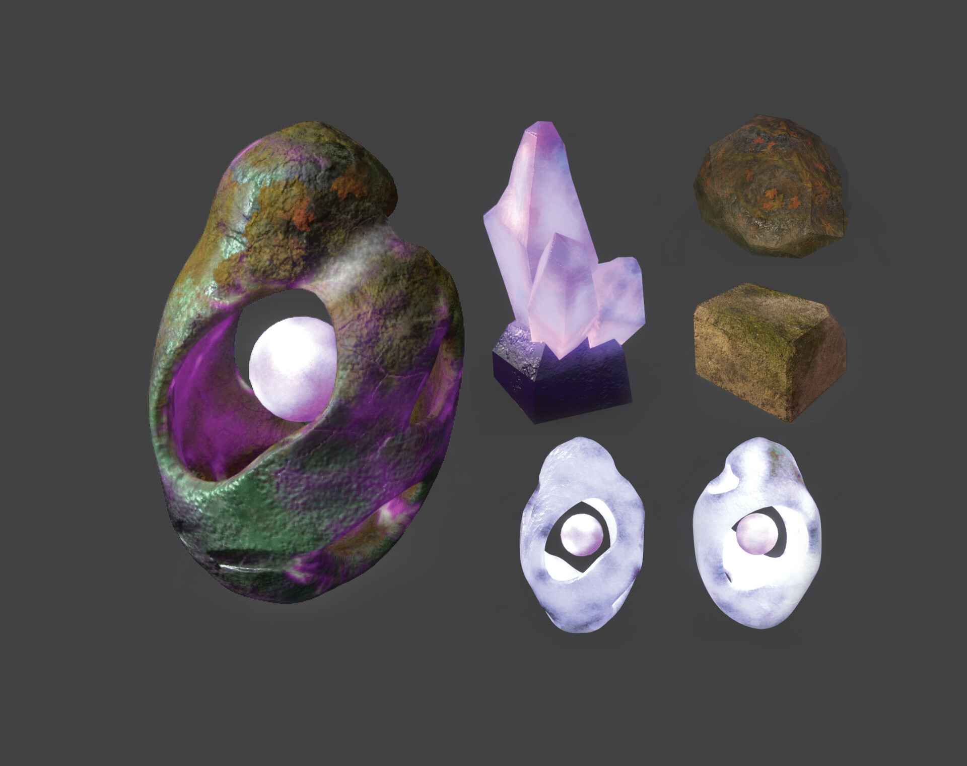 ArtStation - TCP - Minerals 3D models collection