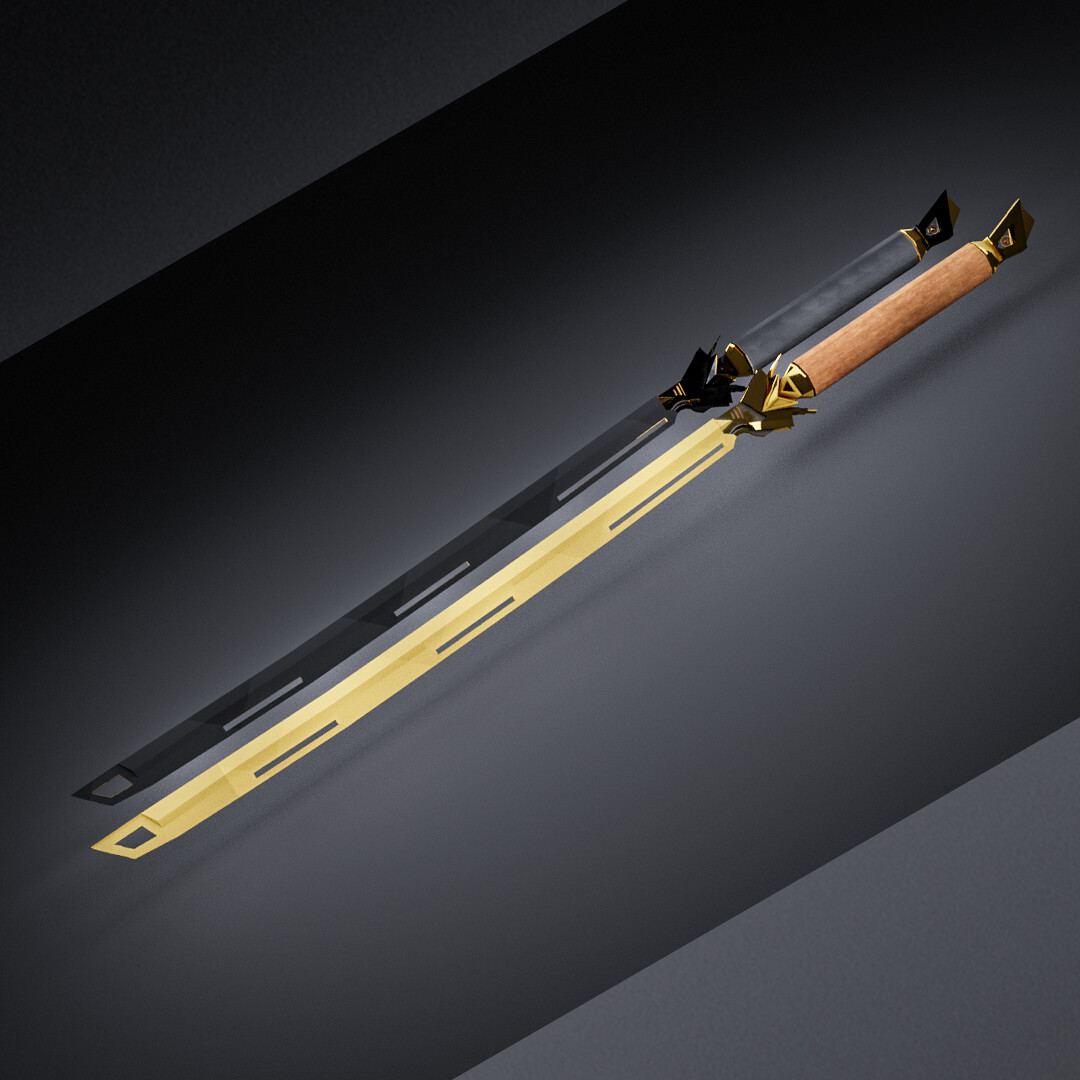 ArtStation - Sci-Fi Sword Set of Two