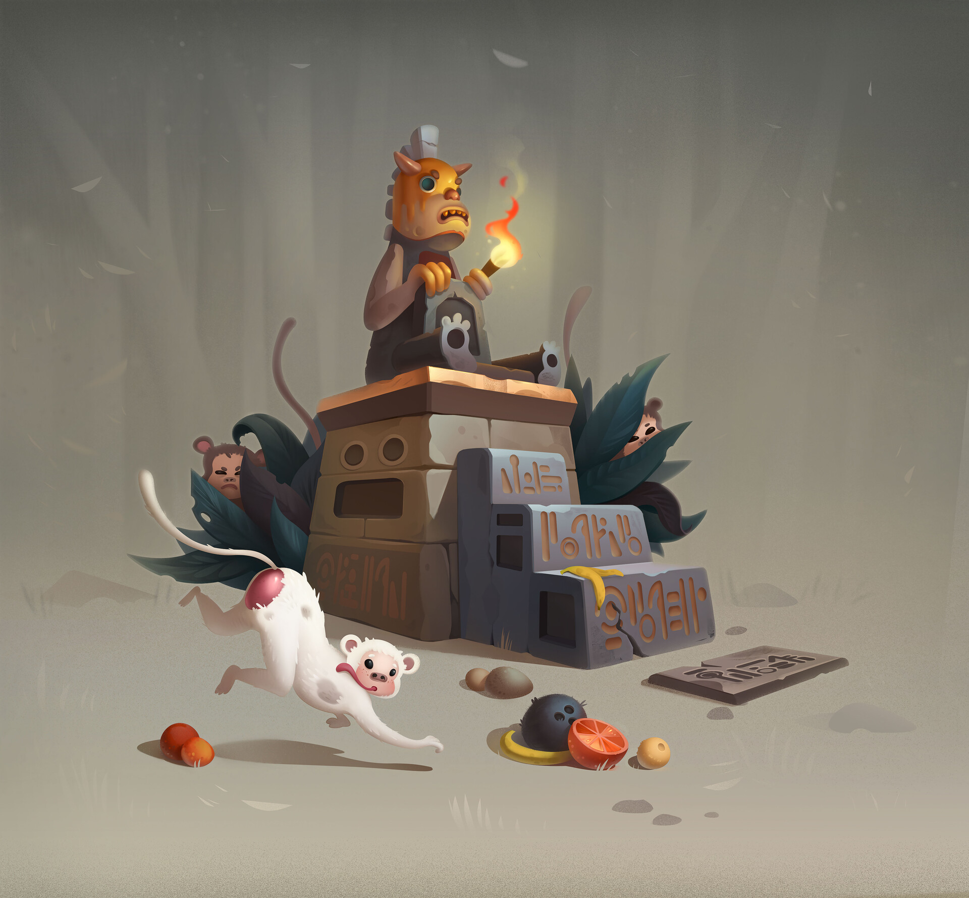 ArtStation - Monkey throne