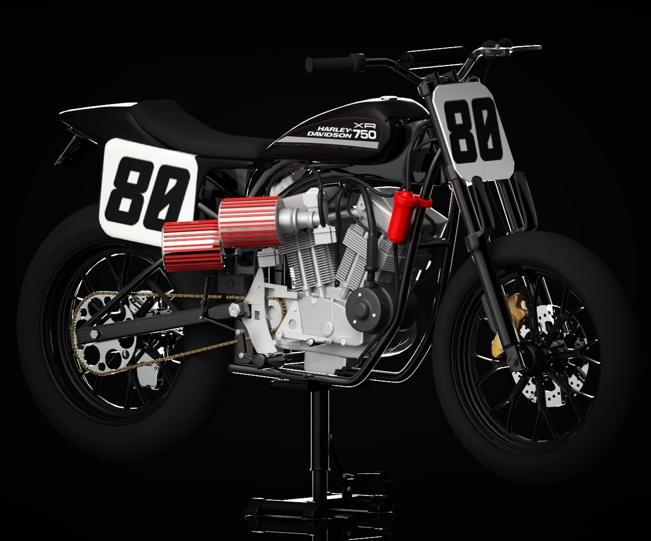 ArtStation - Harley Davidson XR750 Custom Supermoto