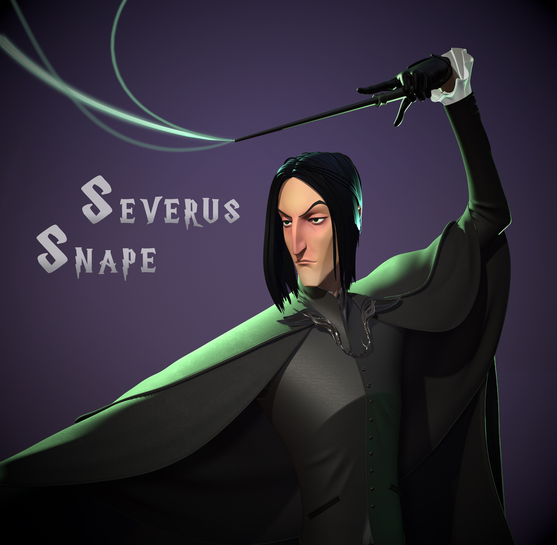 ArtStation - Stylized "Severus Snape"