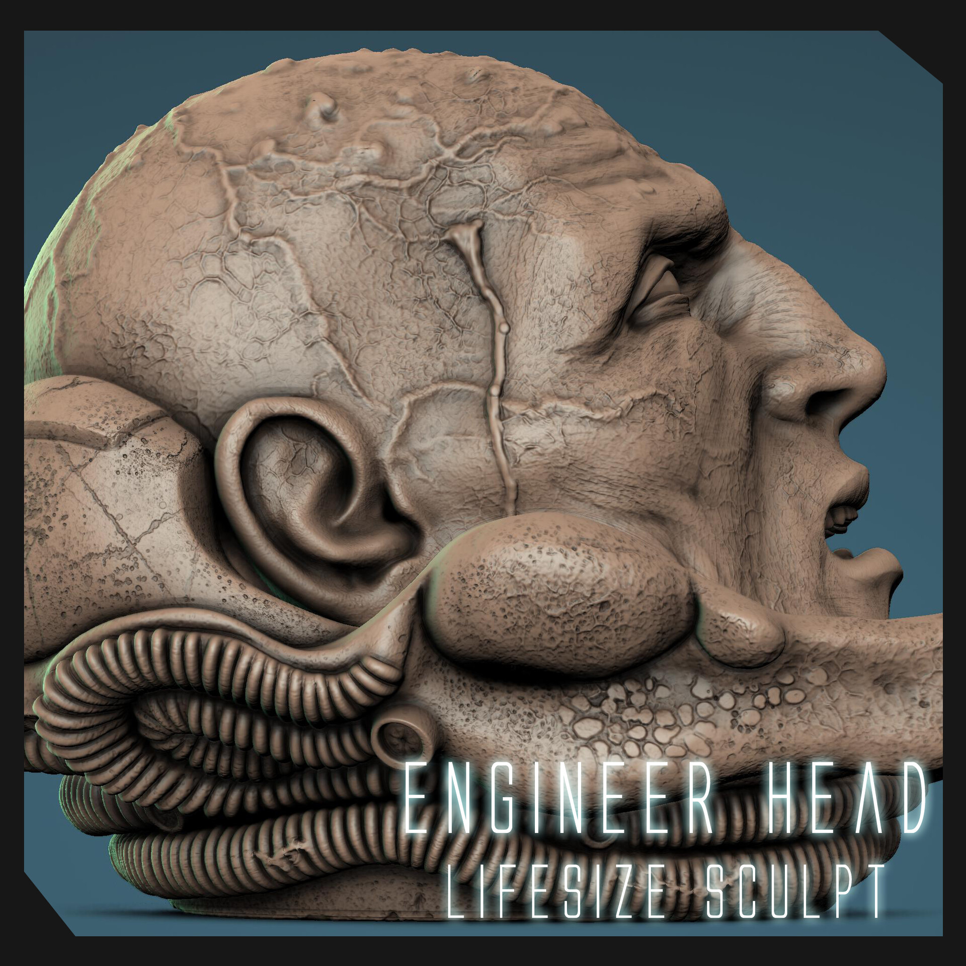 ArtStation - Engineer Head 1:1 Scale Sculpture