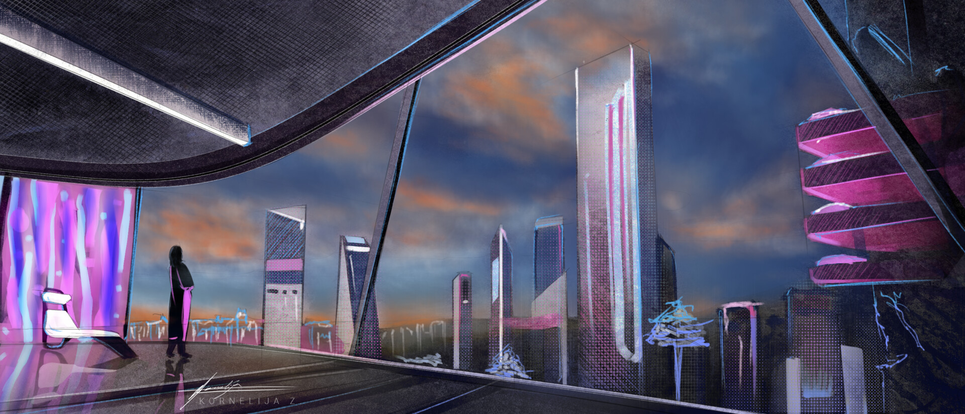 ArtStation - Neocity sketch