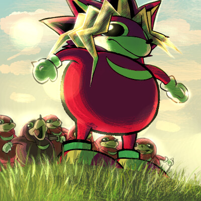 ArtStation - Uganda knuckles (commissioned)