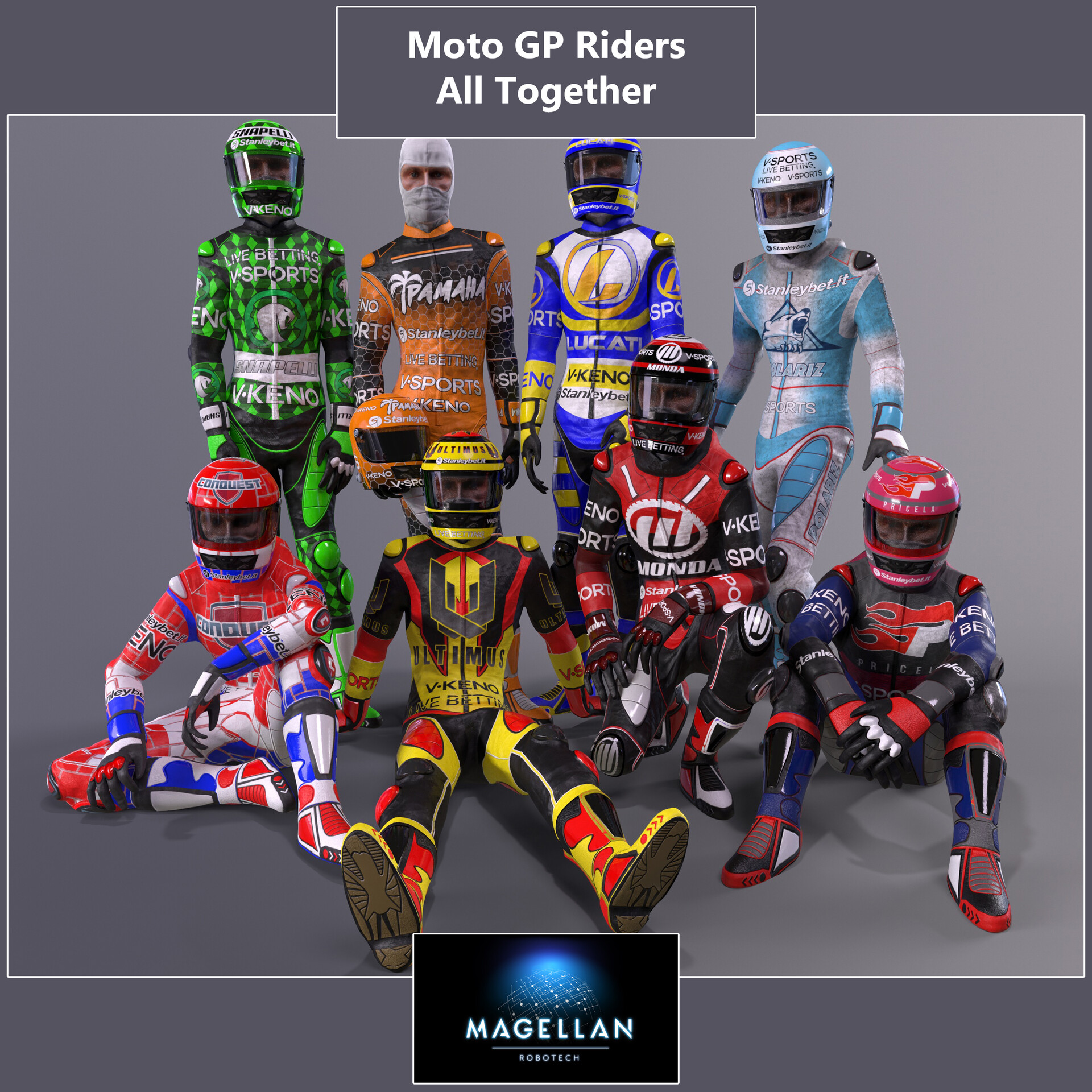 ArtStation - Moto GP For Magellan Robotech. Virtual Product. All MotoGP ...