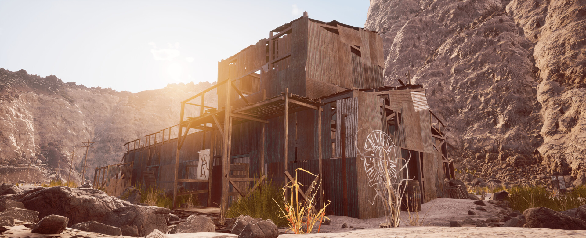 ArtStation - Arid Mining town building