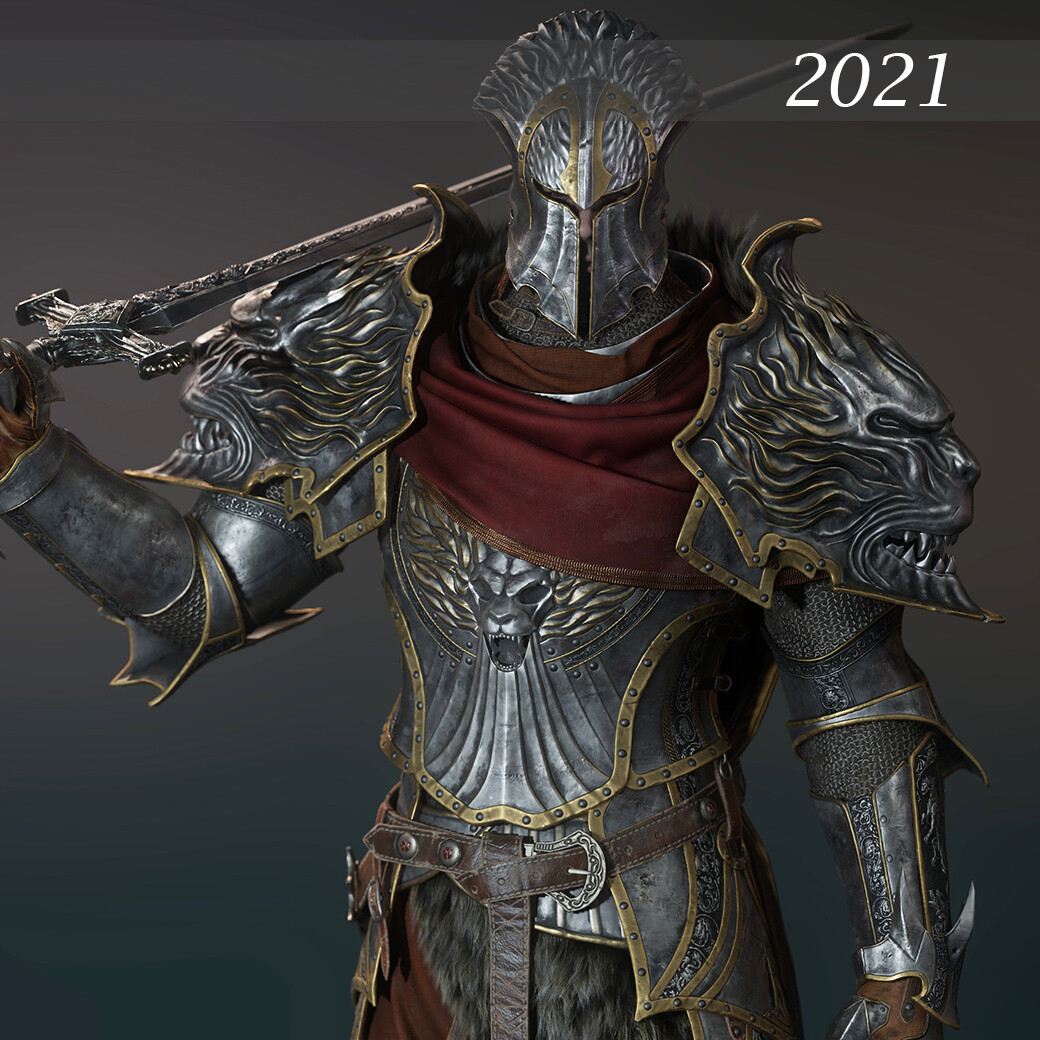 ArtStation - Fantasy warrior - real time character