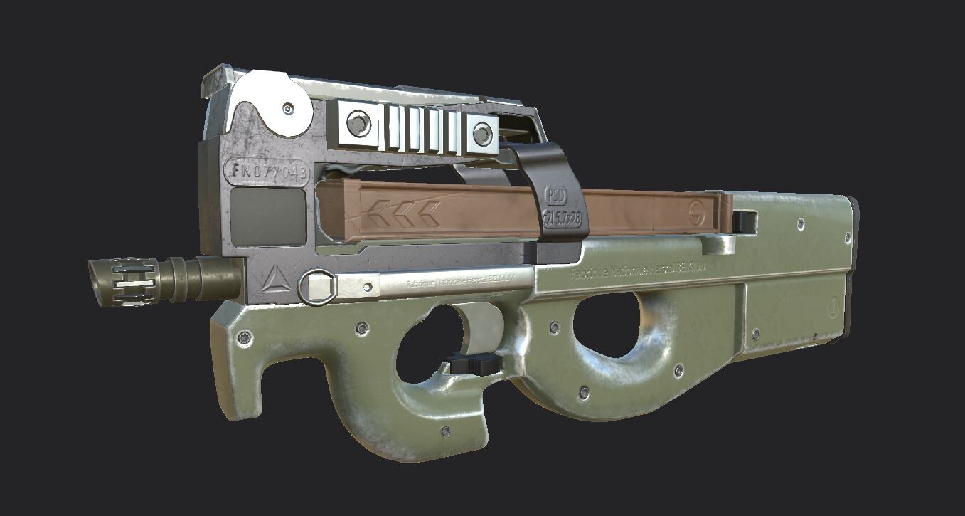 ArtStation - P90 gun