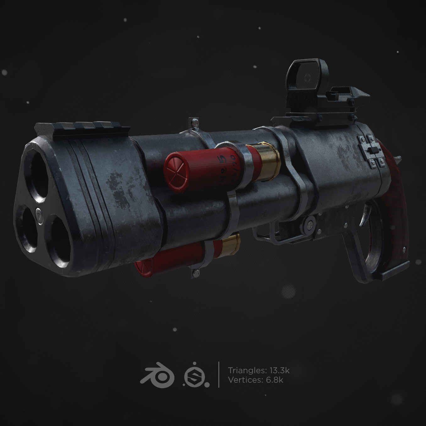 ArtStation - Sawn-off shotgun