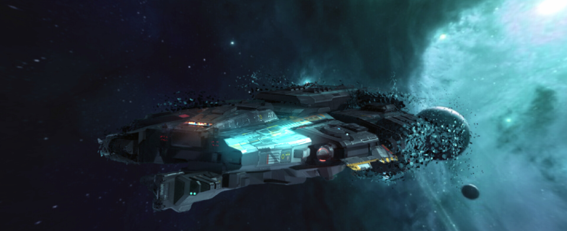 ArtStation - Spaceship appearing with MOPS - Houdini