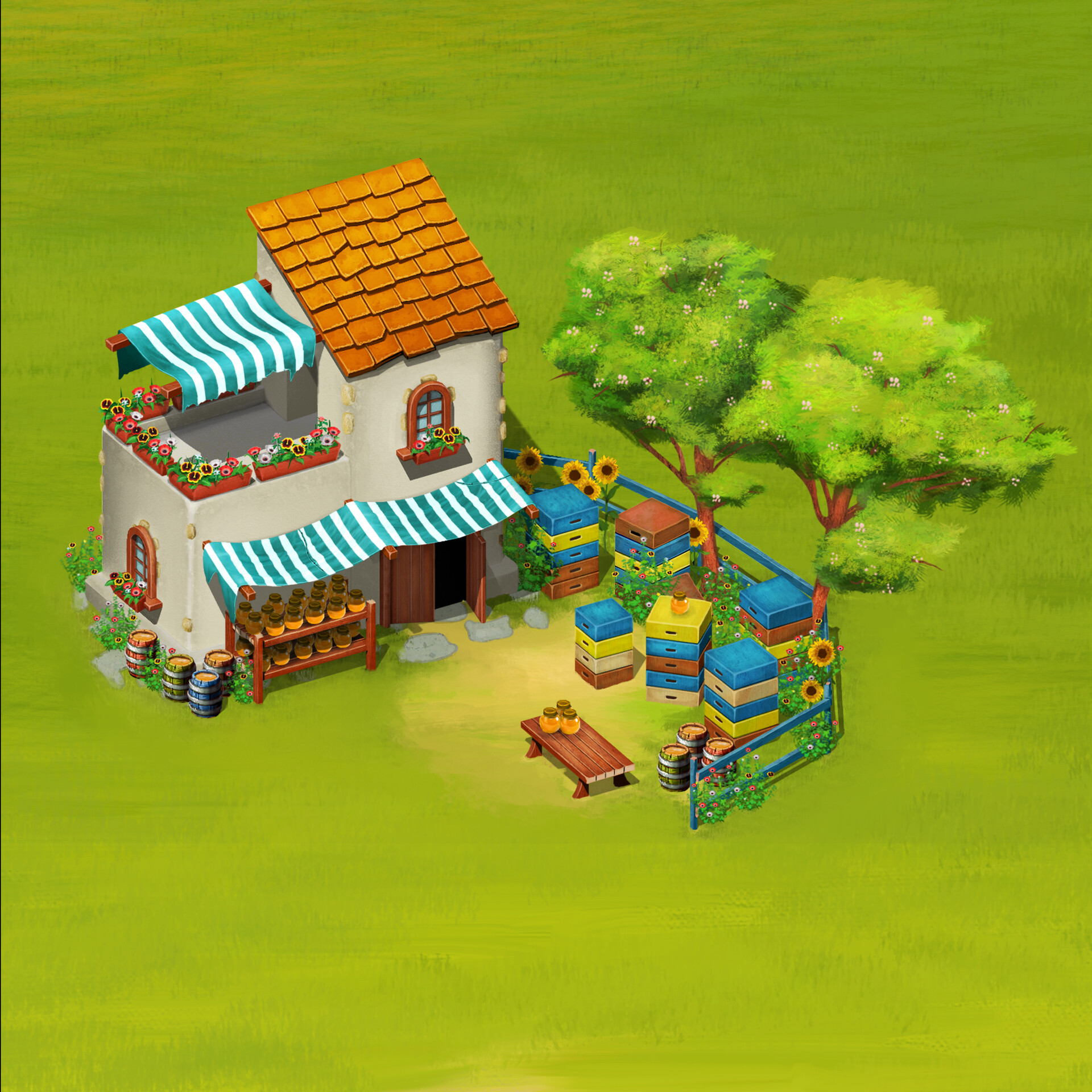 ArtStation - Elly and the Ruby Atlas - Apiary