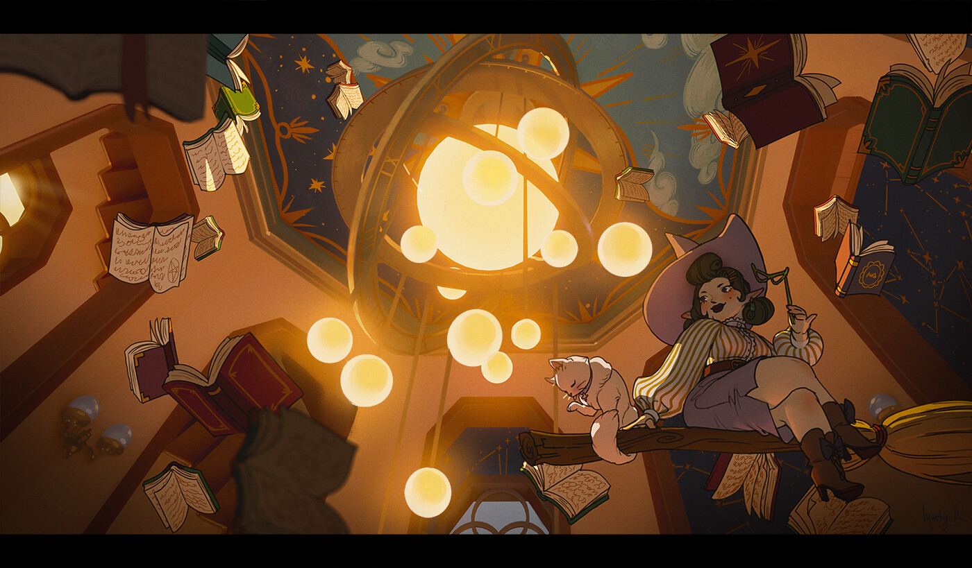 ArtStation - The Magic Library