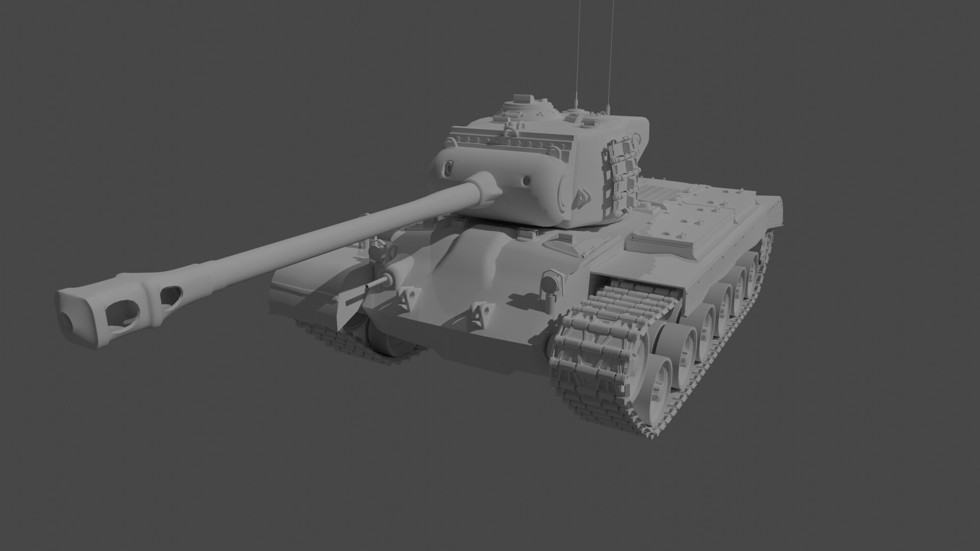 ArtStation - M26 "Pershing" Model 1945 (Mesh)