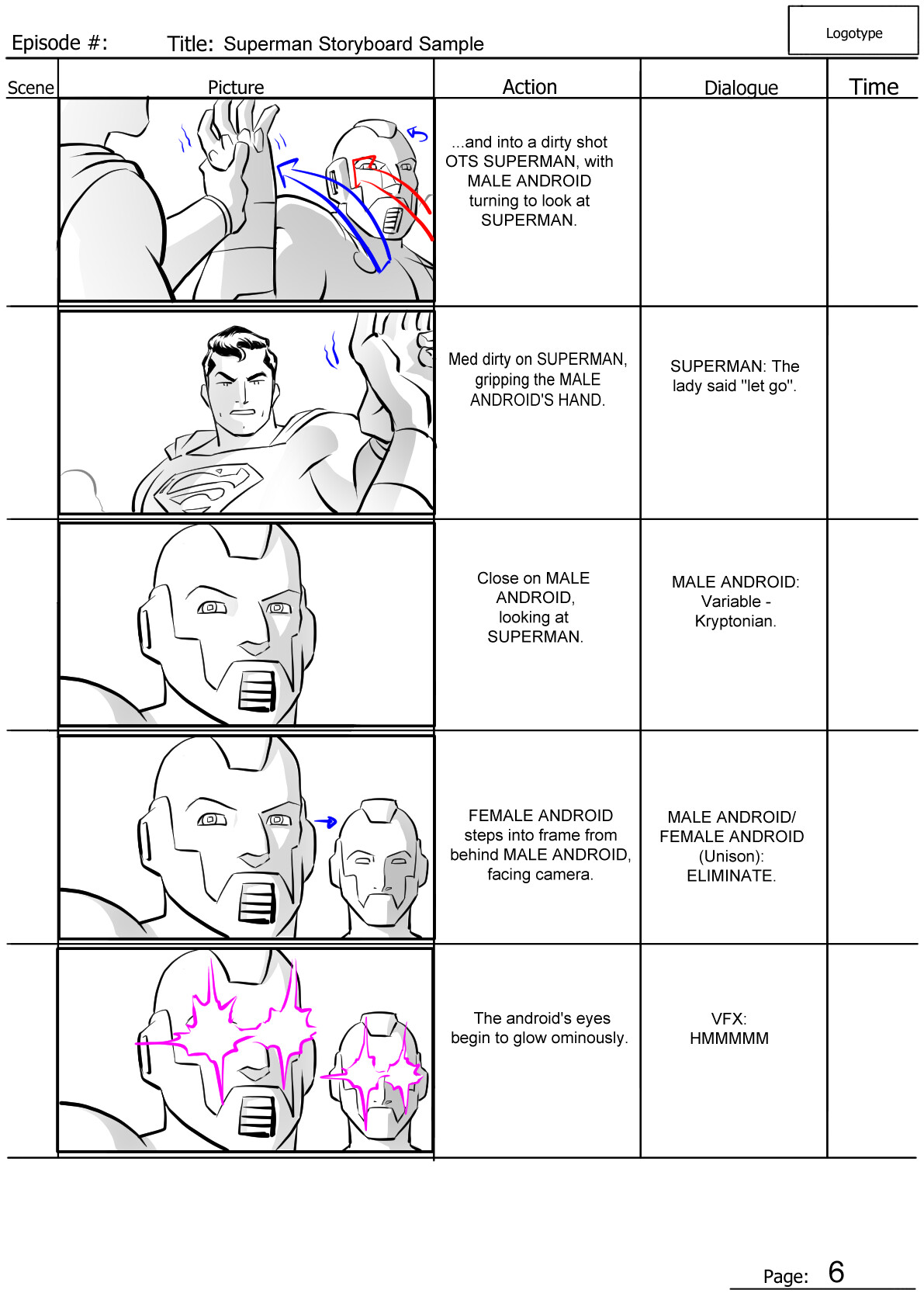 ArtStation - SUPERMAN ANIMATED STORYBOARDS