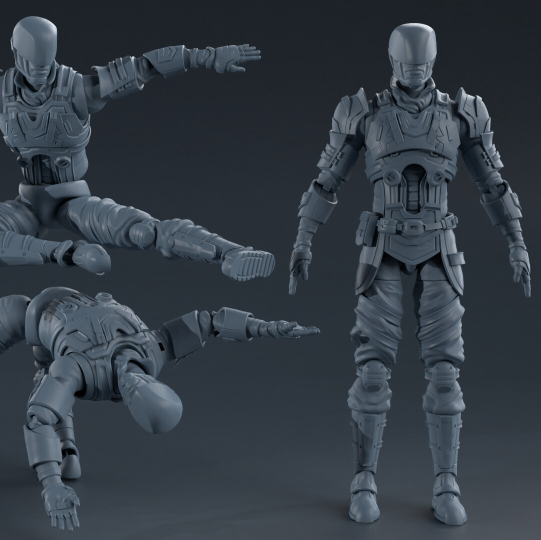 ArtStation - Sci-Fi Soldier Figure/Toy