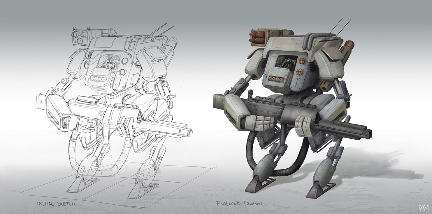 ArtStation - Police Mech Design