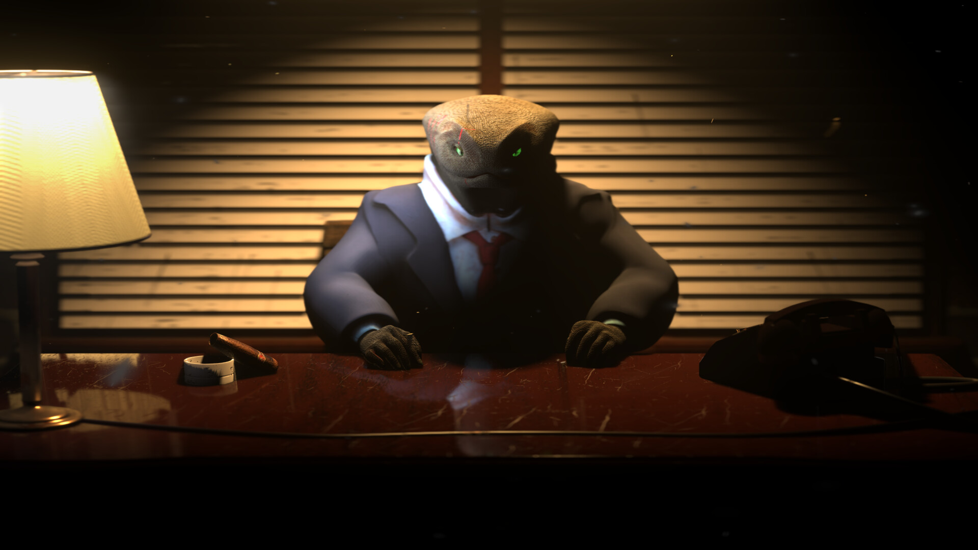 ArtStation - Mr.Snade - The Wise Business Snake