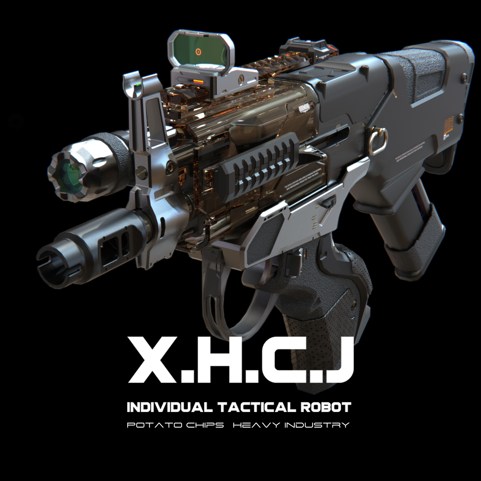 ArtStation - Compact automatic submachine gun