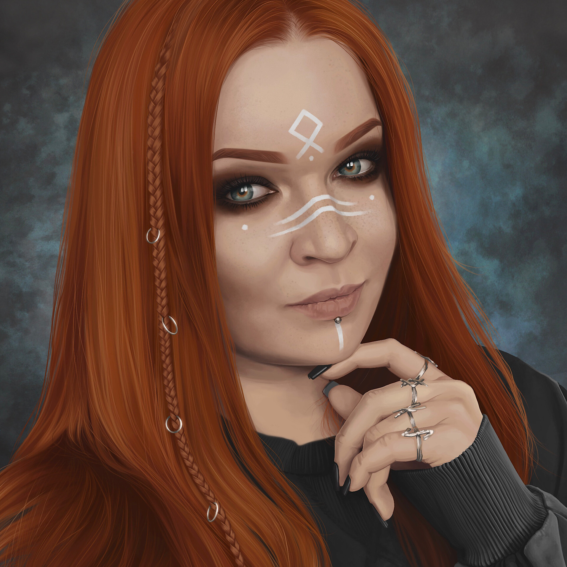 ArtStation - Ginger Witch (self-portrait)