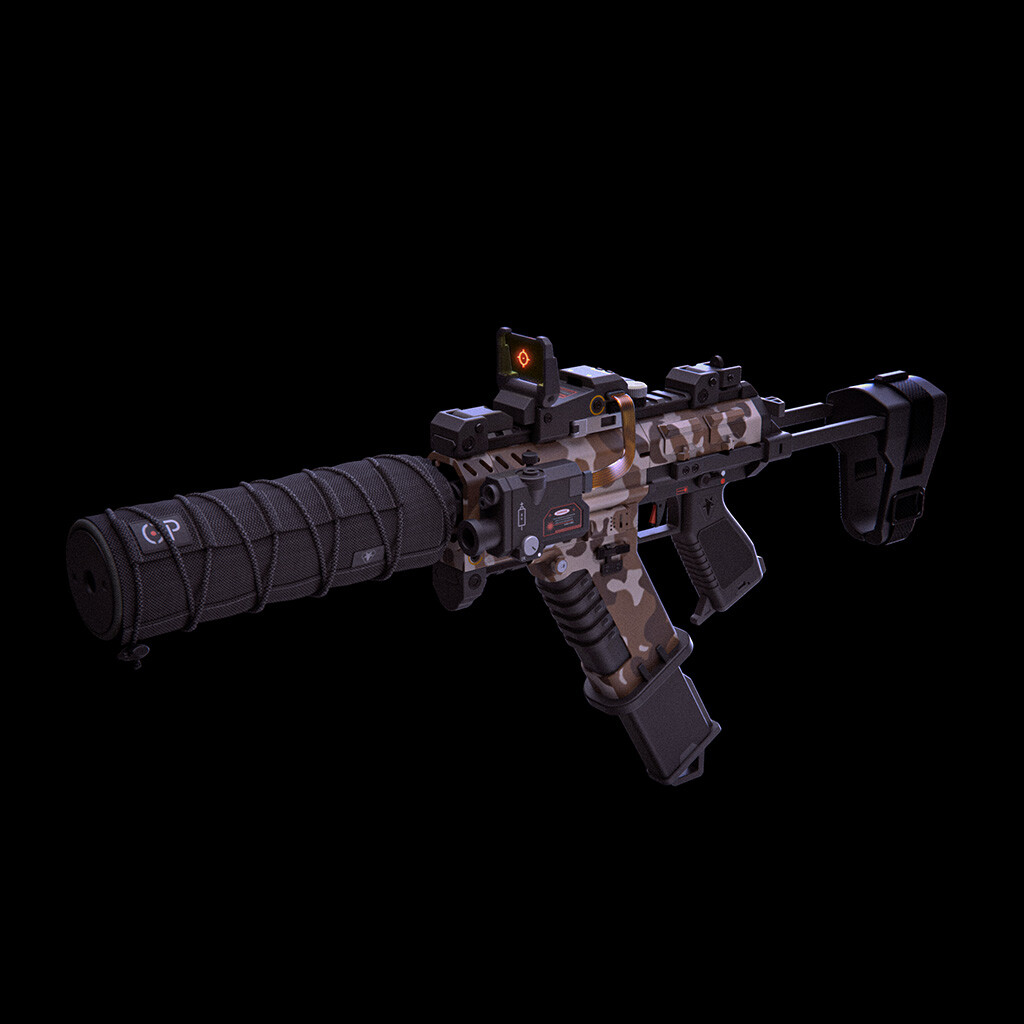 ArtStation - G-09 PDW 5.7 x 28 - Military tactical