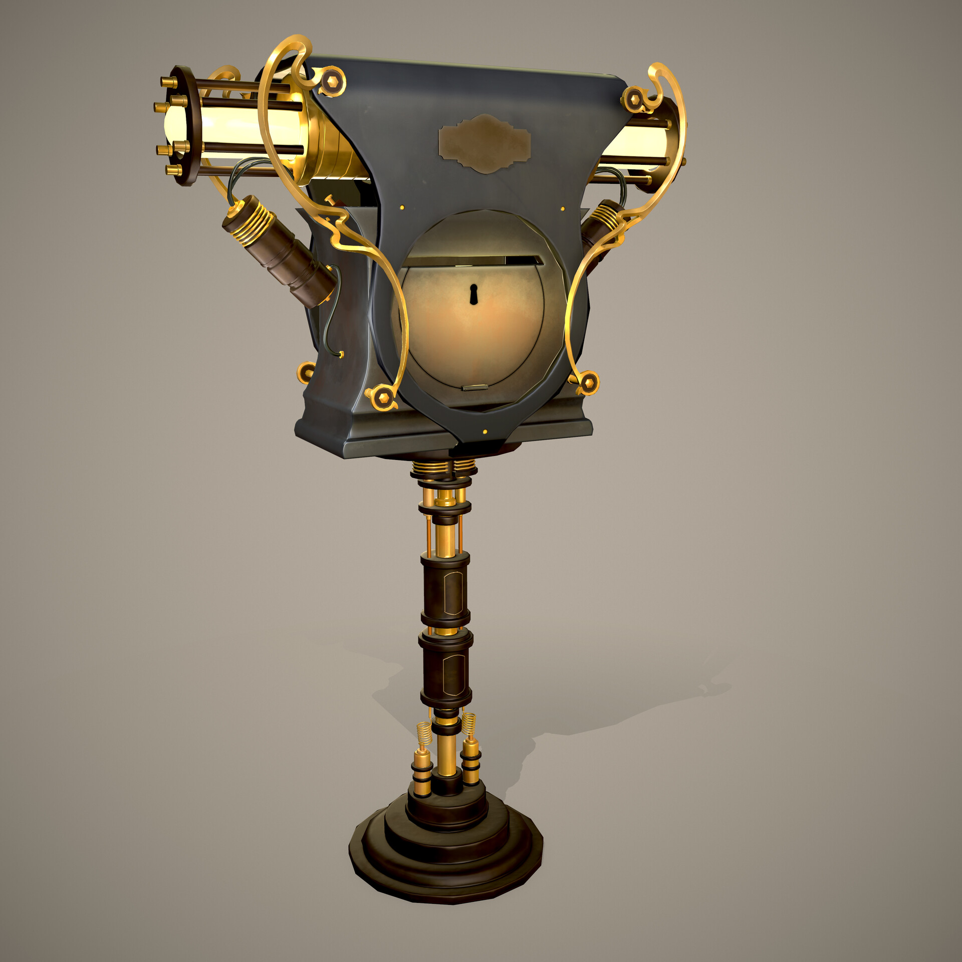 ArtStation - Stylized Steampunk Mailbox
