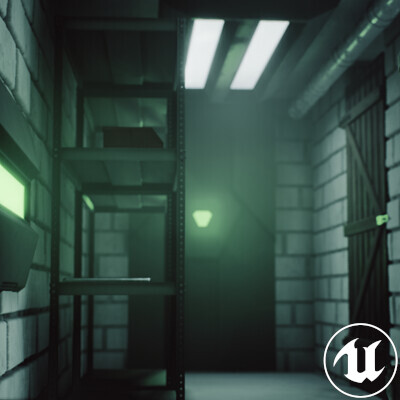 ArtStation - Cyberpunk Basement UE4