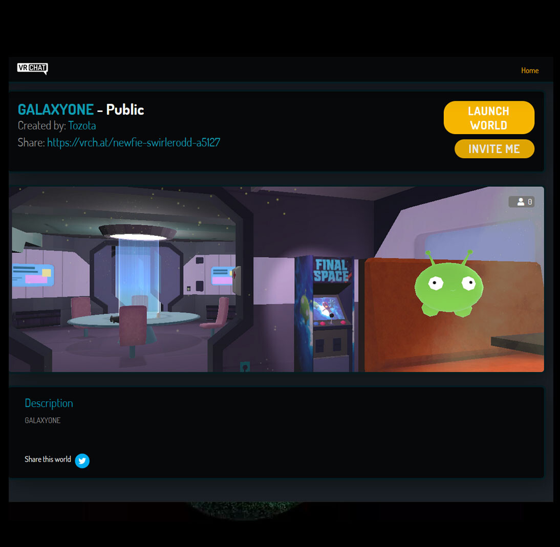 ArtStation - VrChat world Galaxy One