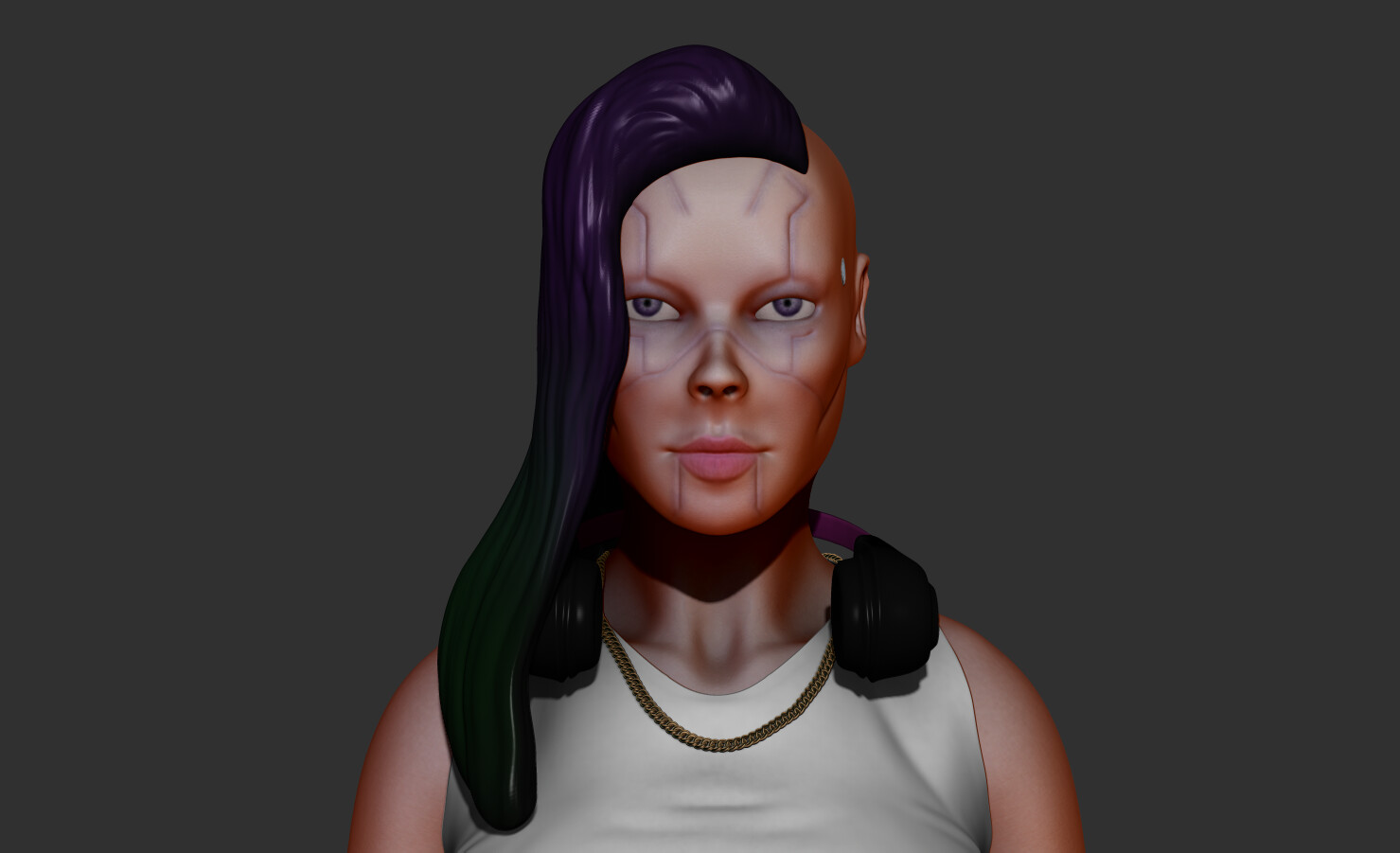 ArtStation - Cyberpunk Girl