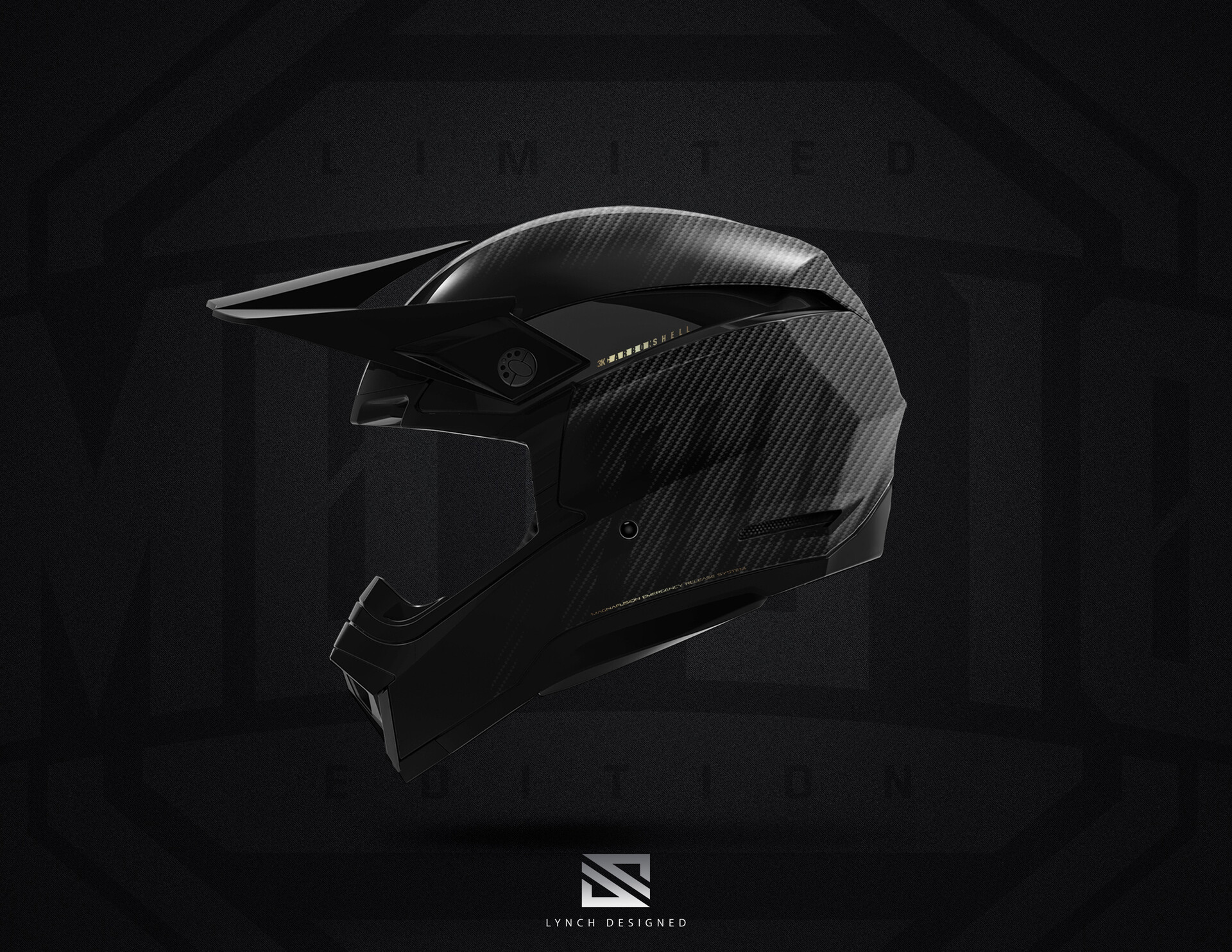 LYNCH DESIGNED - Moto 10 LTD Launch Helmet Graphic Concept