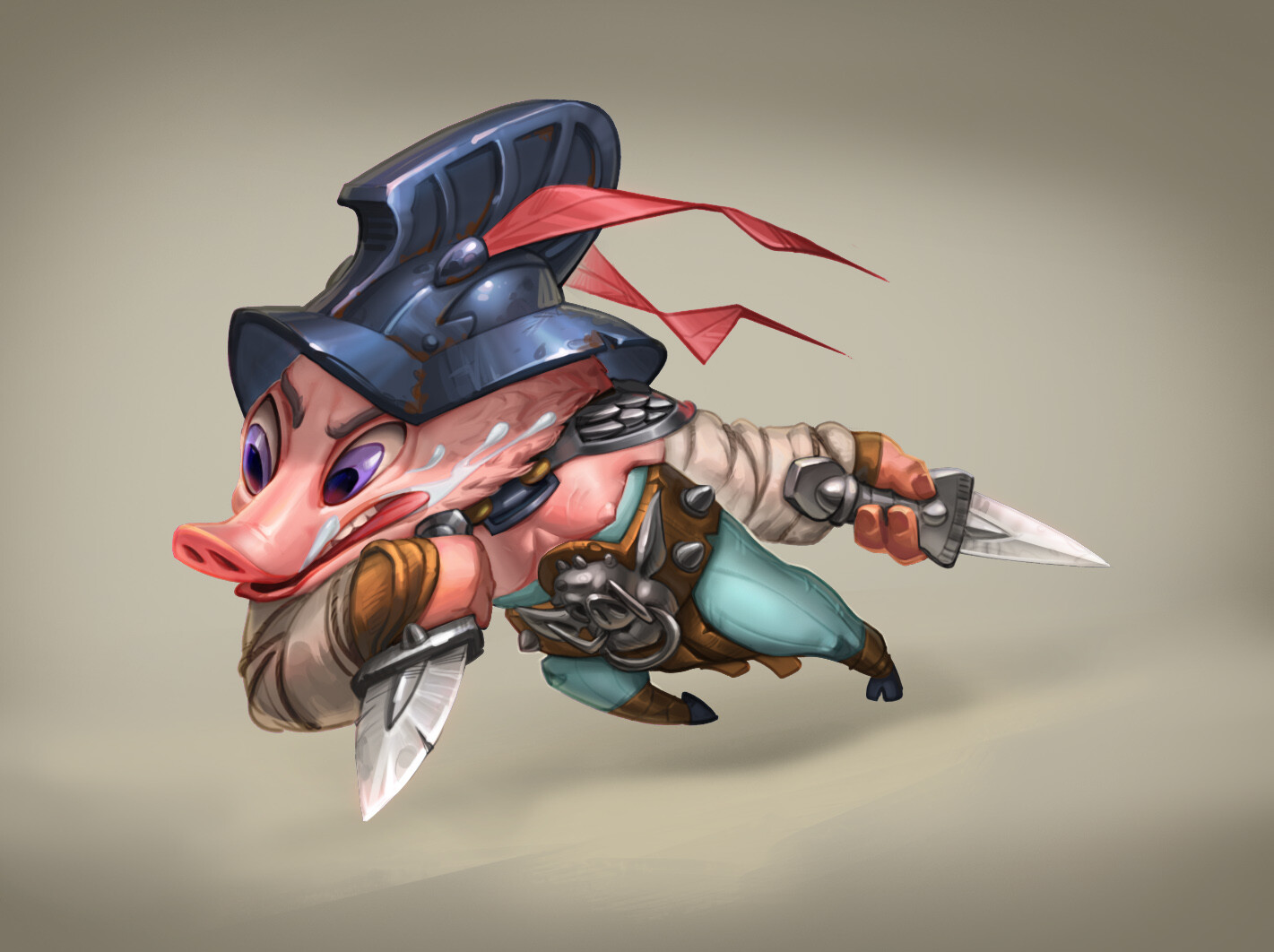 ArtStation - Gladiator pig design