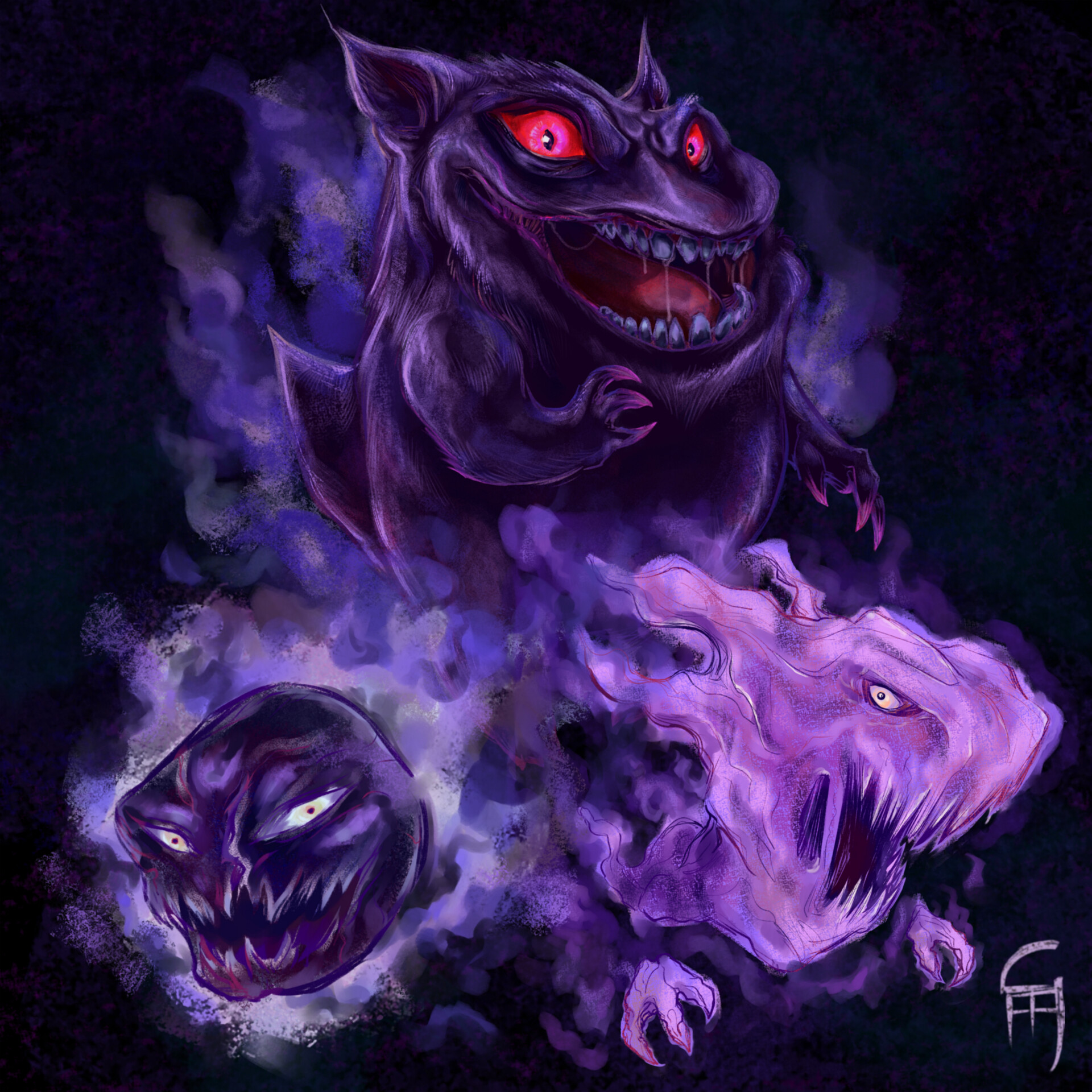 ArtStation - Pokèmon: Gengar Evolutions
