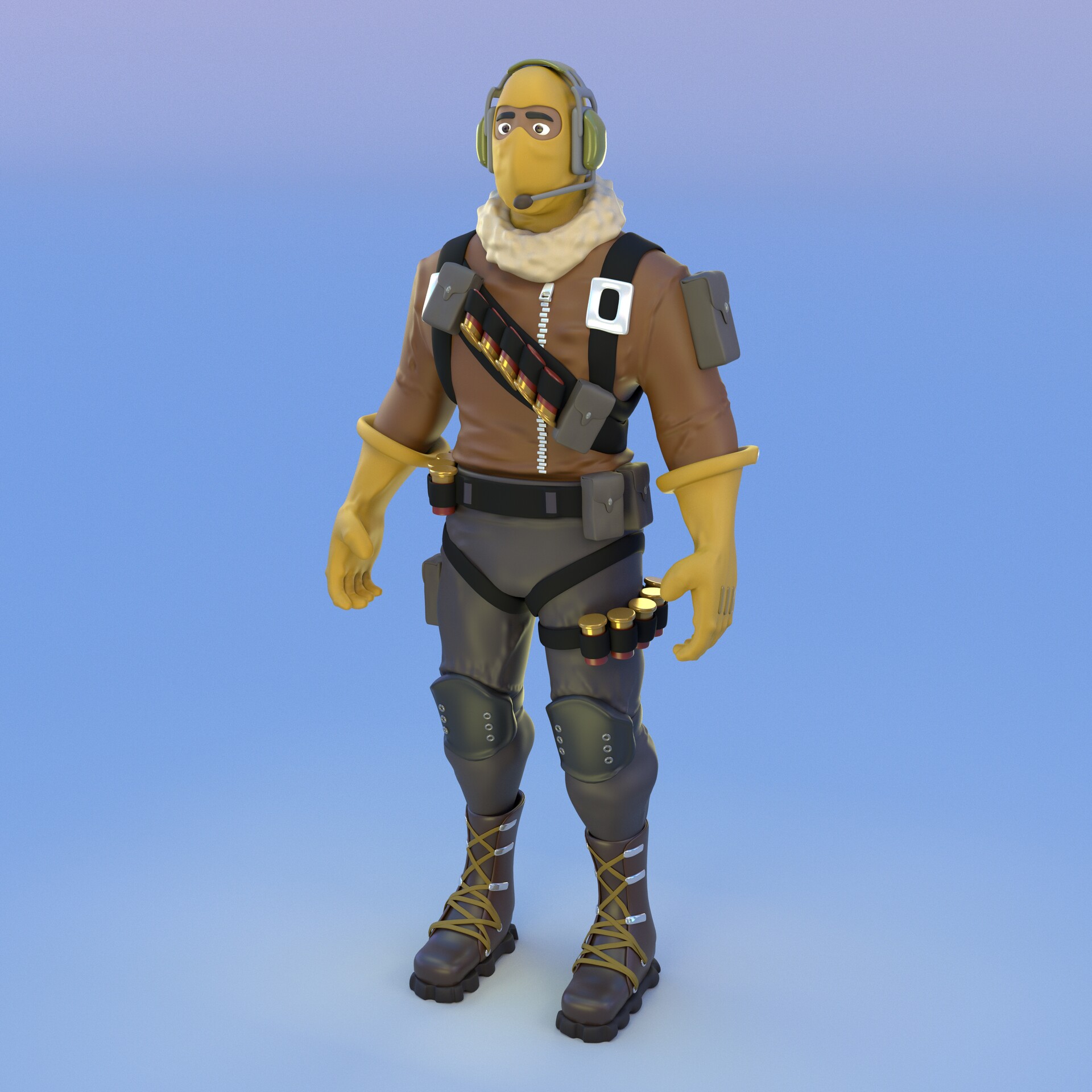 ArtStation - Raptor Fornite Model 3D