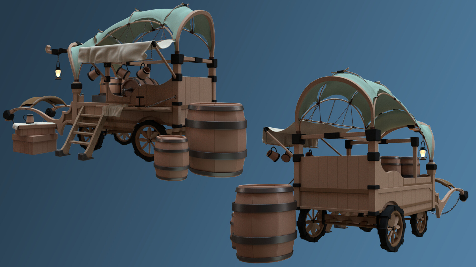 ArtStation - Traveling_Ale_Wagon