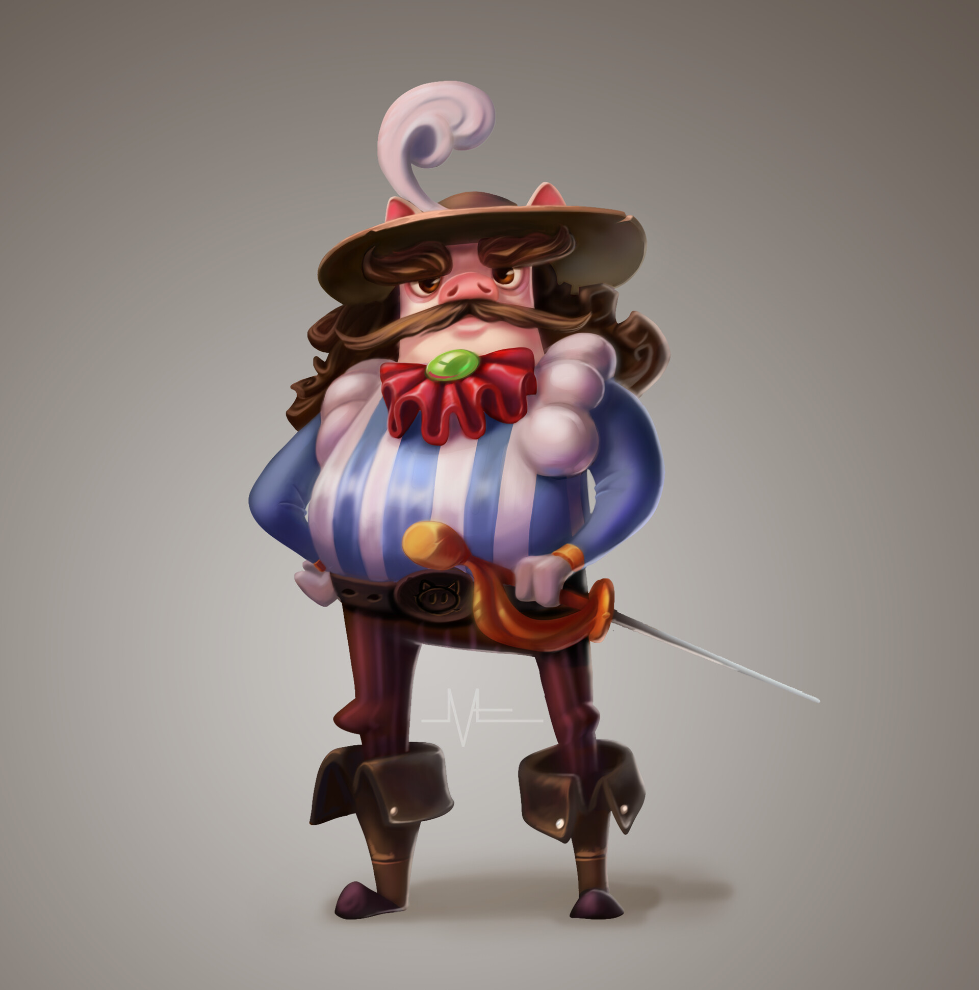 ArtStation - Master Pig Musketeer