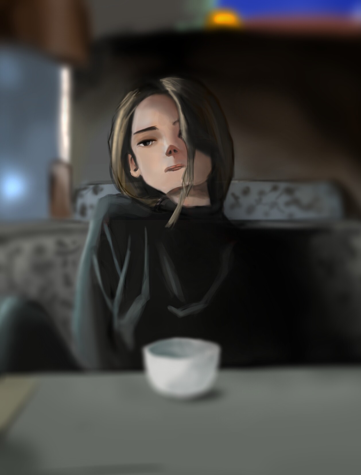 ArtStation - Lonely girl