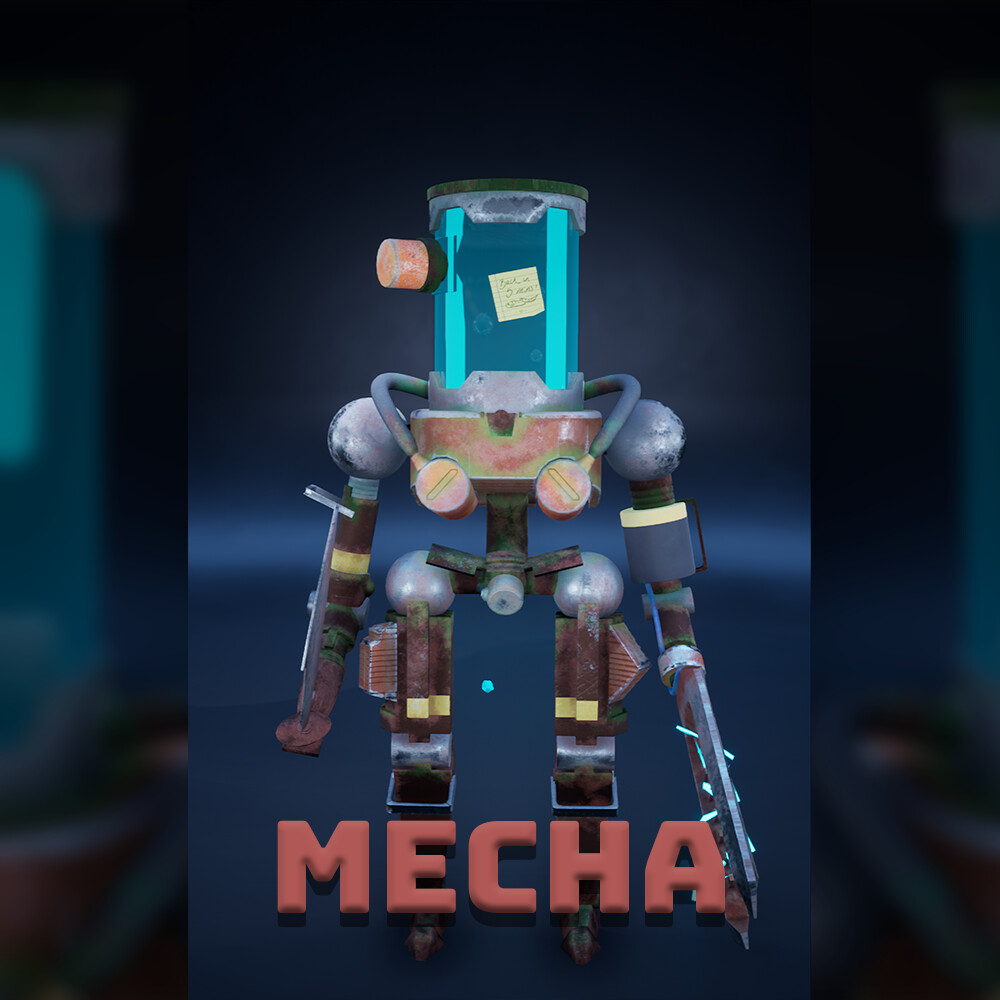 ArtStation - Electric Eel Piloted Mecha | Hard Surface Study