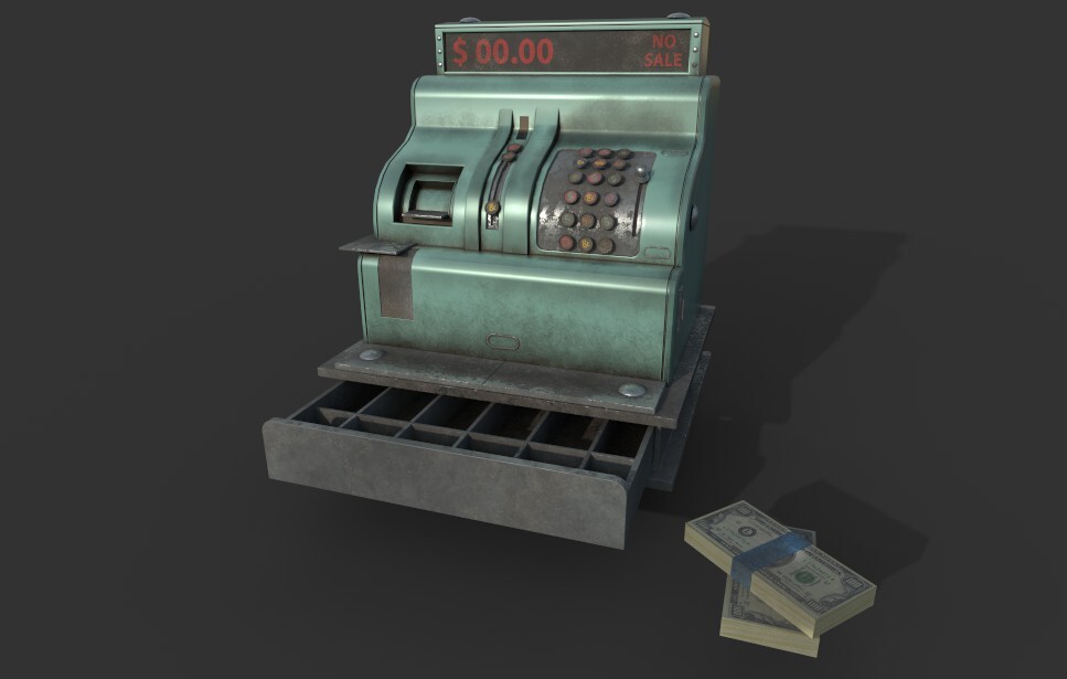 ArtStation - Vintage Cash Machine