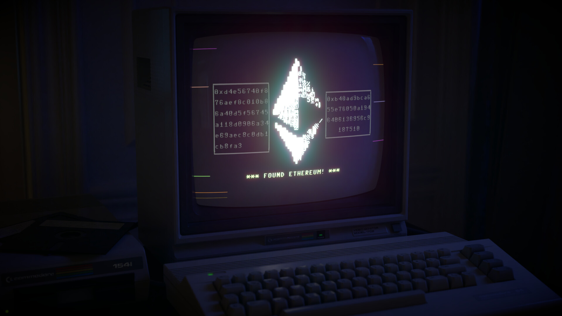 ArtStation - Mining the Ethereum Genesis Block on C64