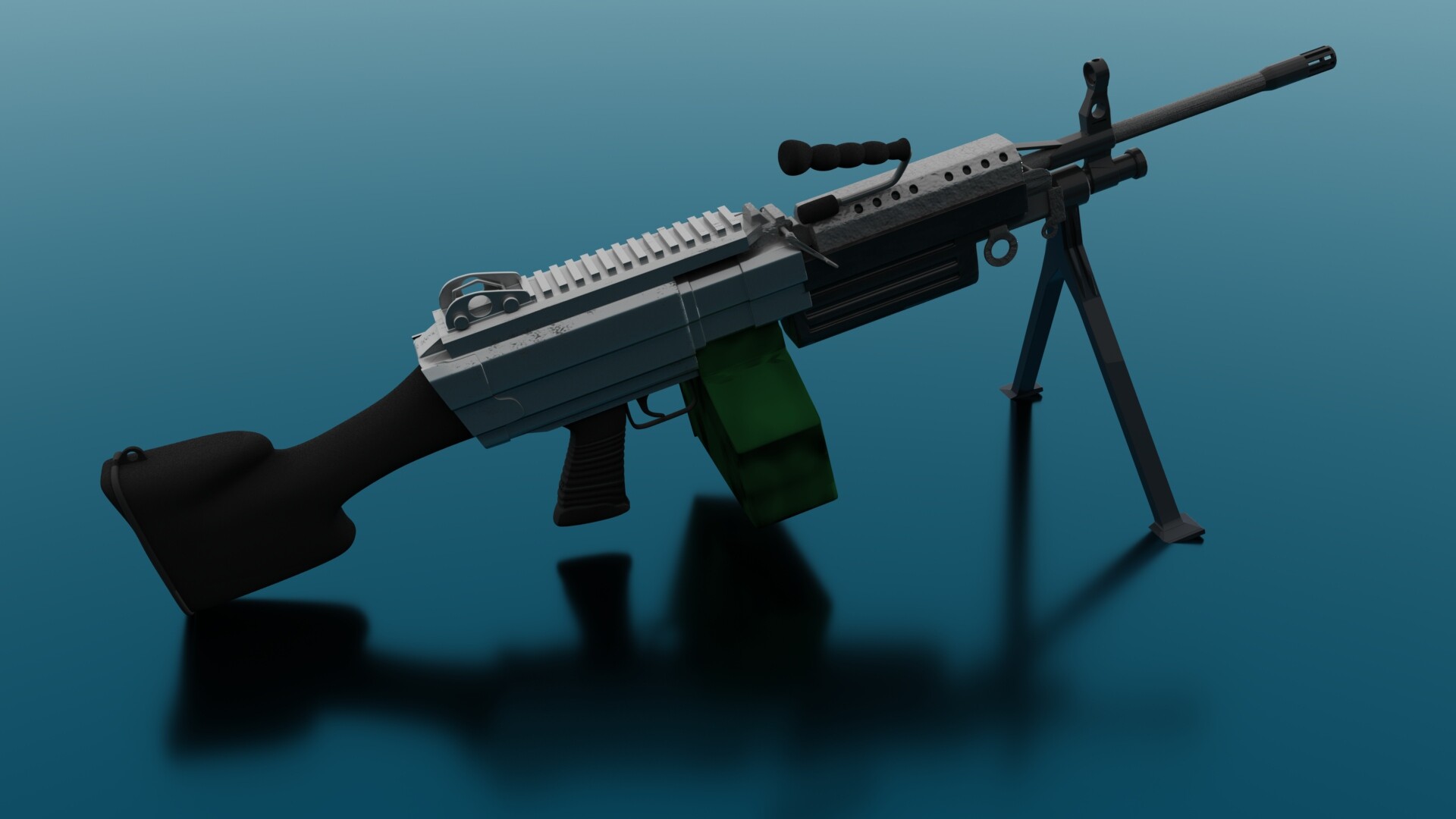 ArtStation - M249 Machine Gun