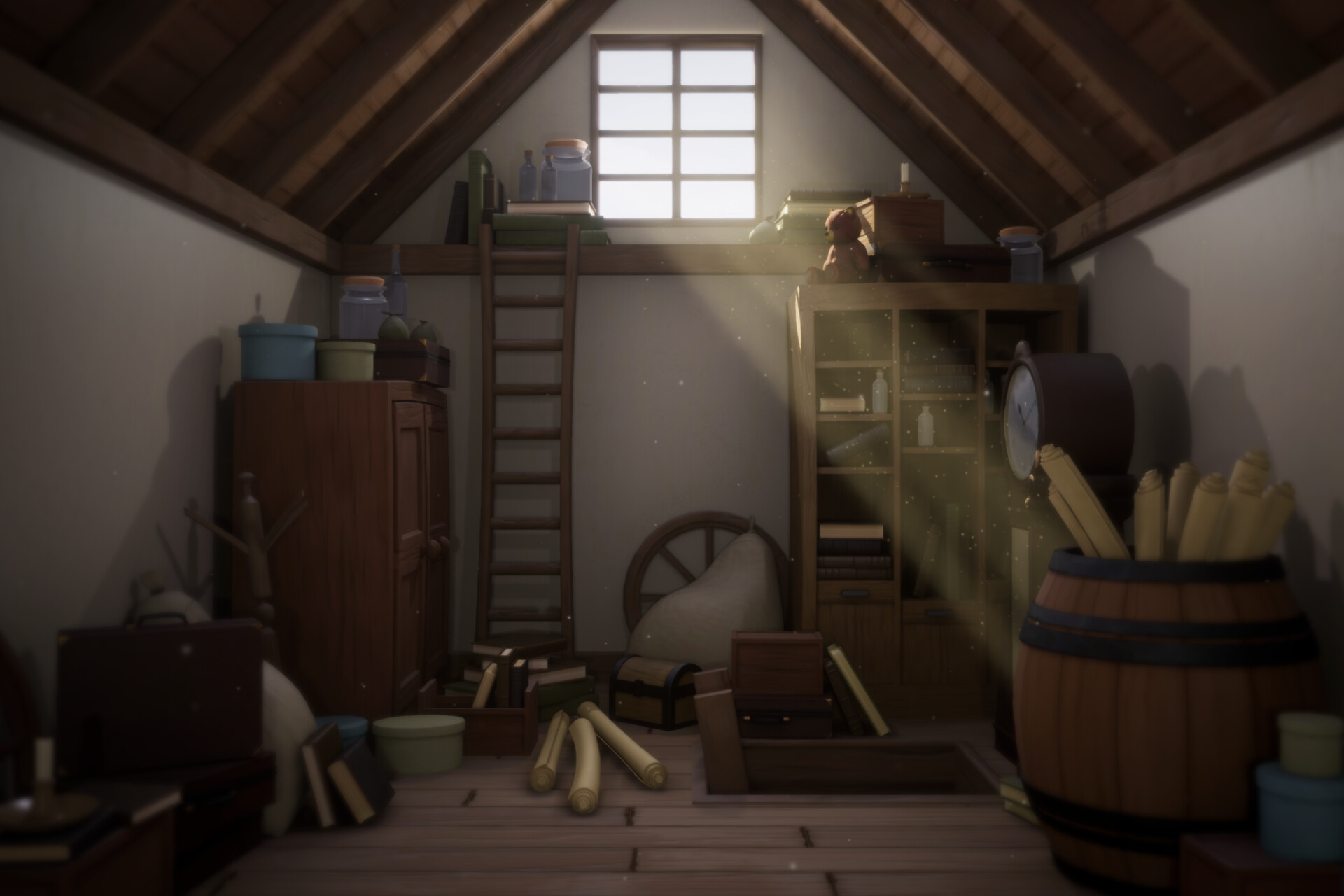 ArtStation - Forgotten Attic