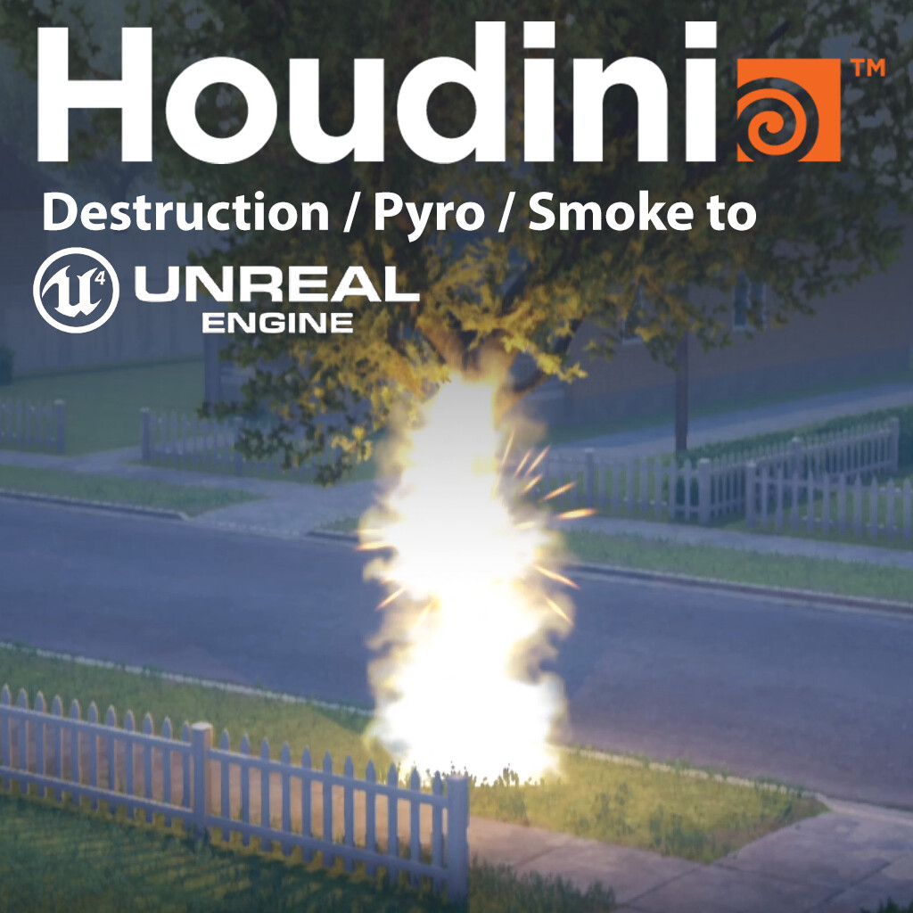ArtStation - Destruction Pyro Smoke - from Houdini to Unreal